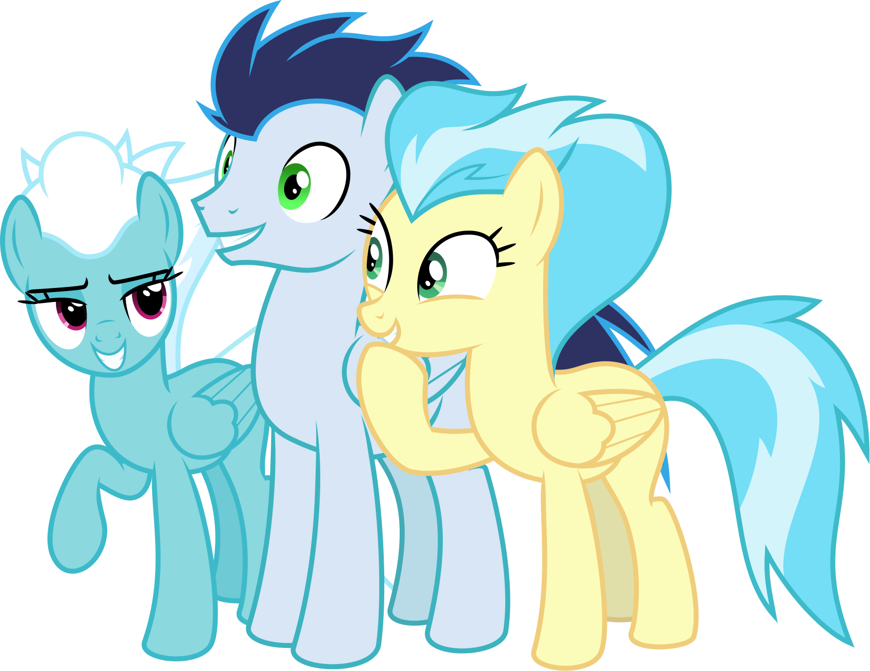 #3617307 - safe, artist:sollace, derpibooru exclusive, fleetfoot, misty ...