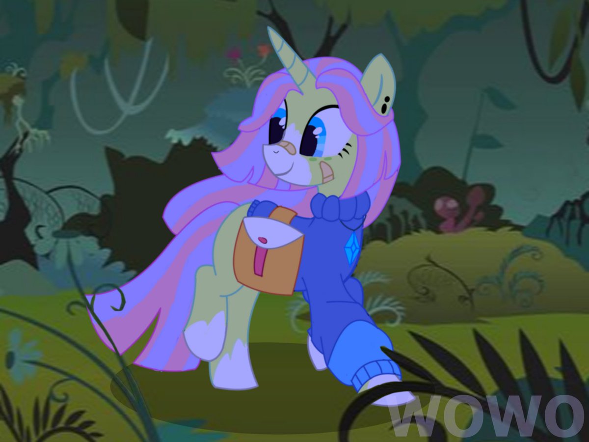 #3618792 - safe, artist:wowo_art, oc, oc only, oc:cotton diamond, pony ...