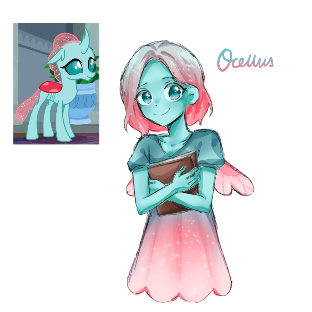 #3619791 - safe, artist:kuailedeshuixi, ocellus, human, equestria girls ...