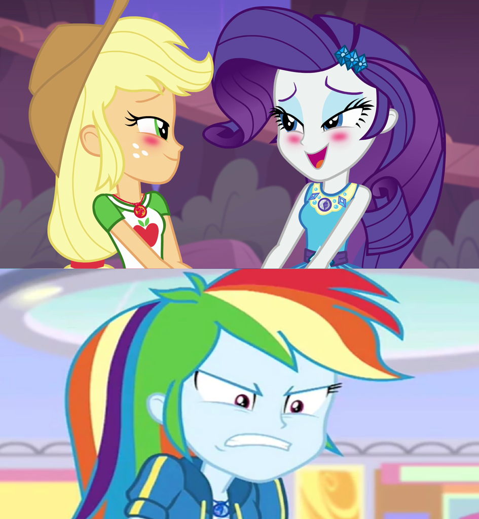 #3638841 - safe, edit, edited screencap, screencap, applejack, rainbow ...