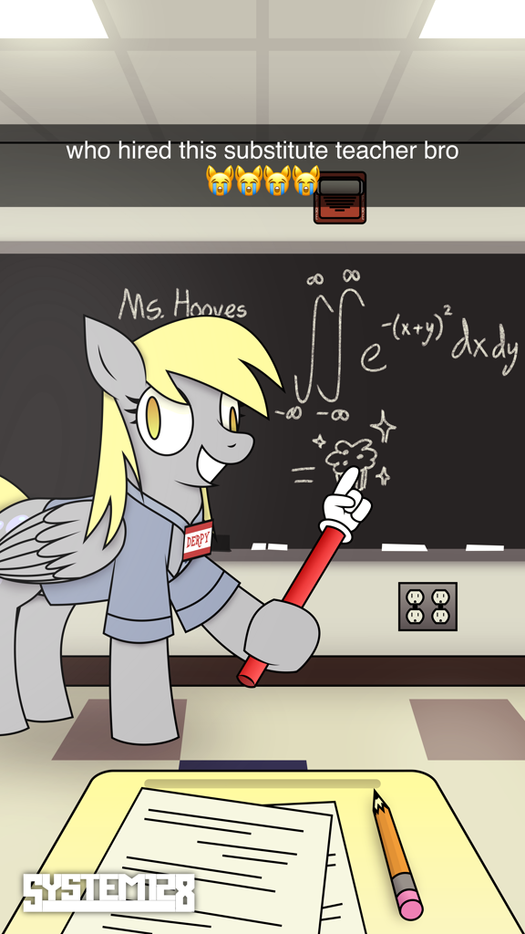 #3638887 - safe, artist:system128, derpy hooves, pegasus, pony, g4 ...