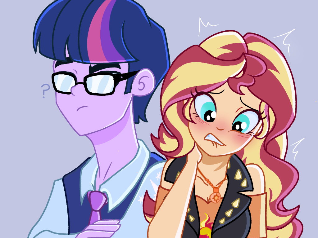 #3644914 - safe, artist:paracetamolnavo30, sci-twi, sunset shimmer ...