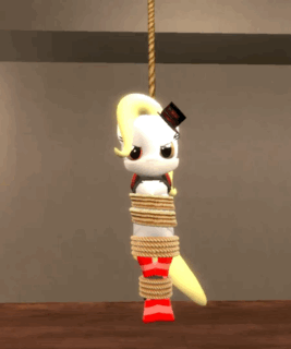 #3648254 - safe, oc, oc only, pegasus, pony, 3d, animated, bondage ...