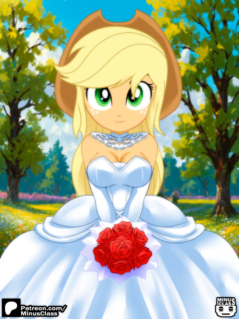 #3664103 - safe, alternate character, alternate version, artist:minusclass, applejack, human ...