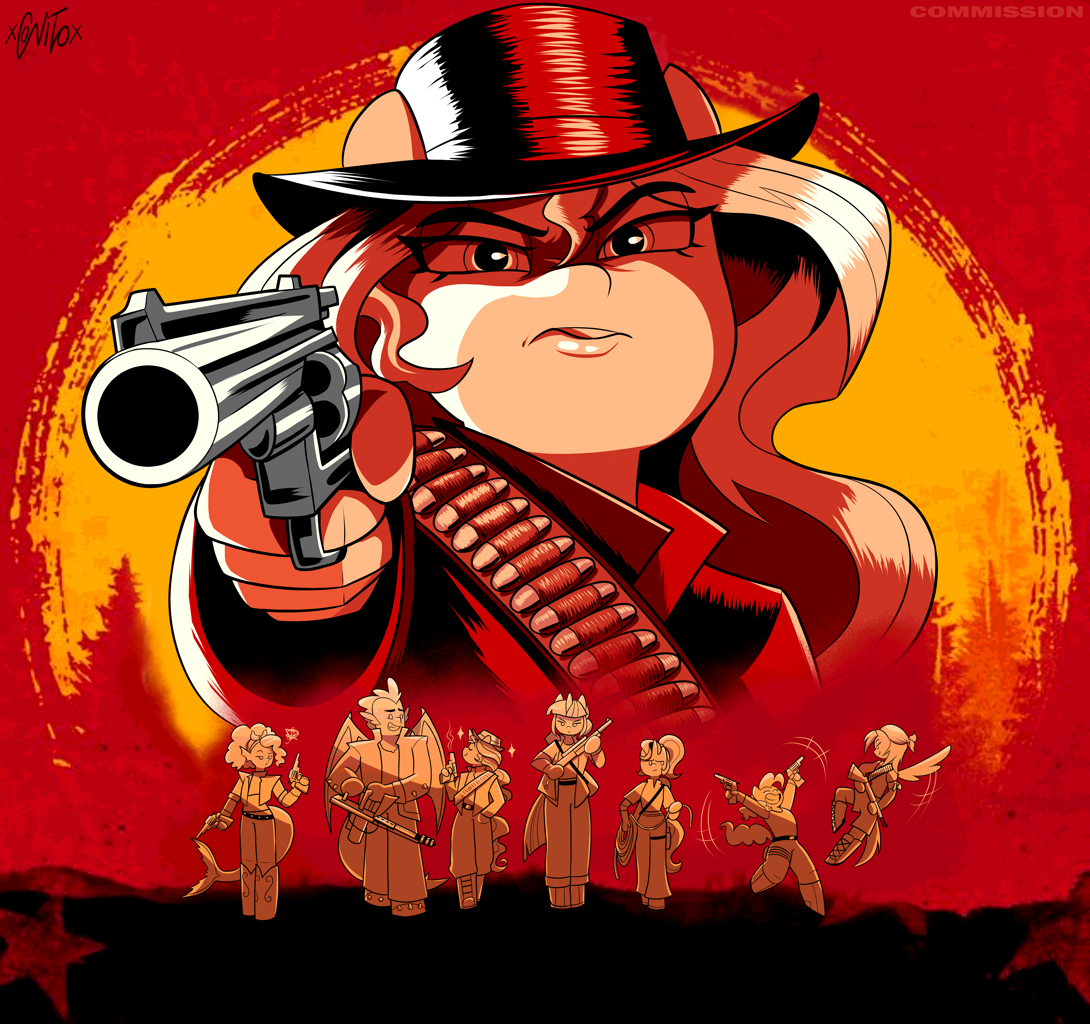 #3665943 - safe, artist:xconito, adagio dazzle, pinkie pie, rainbow ...