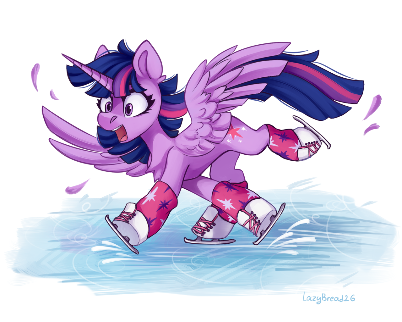 #3744243 - safe, artist:lazybread, twilight sparkle, alicorn, pony, g4 ...