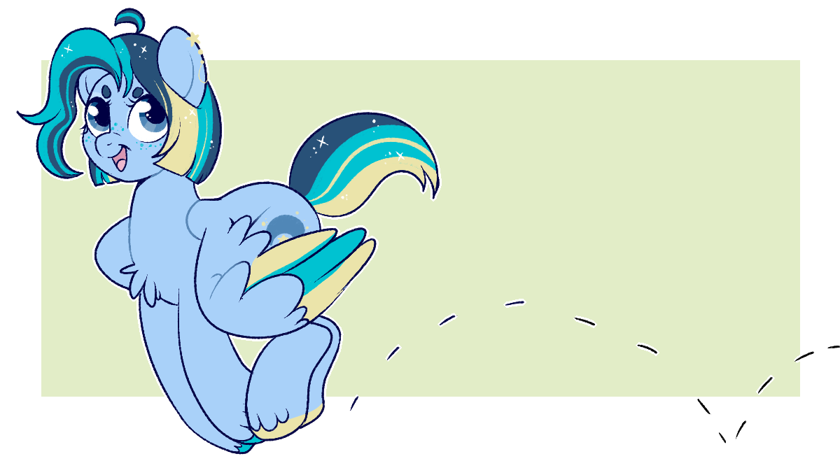 #3747990 - safe, artist:lulubell, oc, oc only, oc:blue moon, pegasus ...