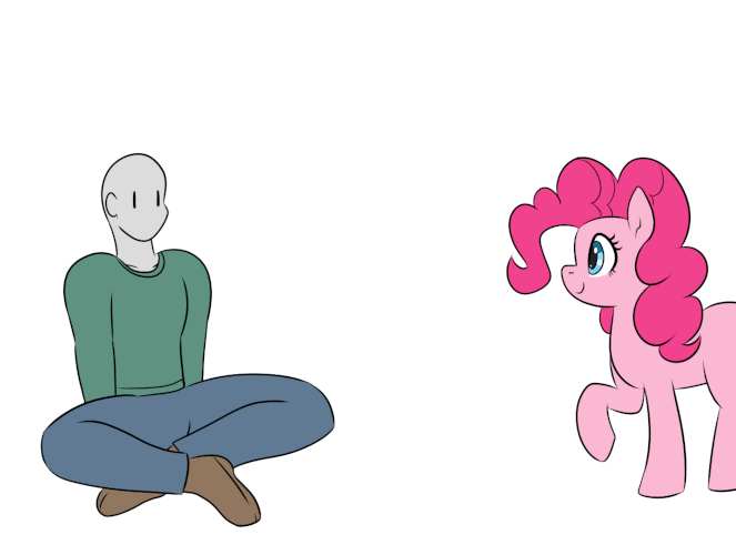 #3776927 - suggestive, artist:dendollae, pinkie pie, earth pony, human ...