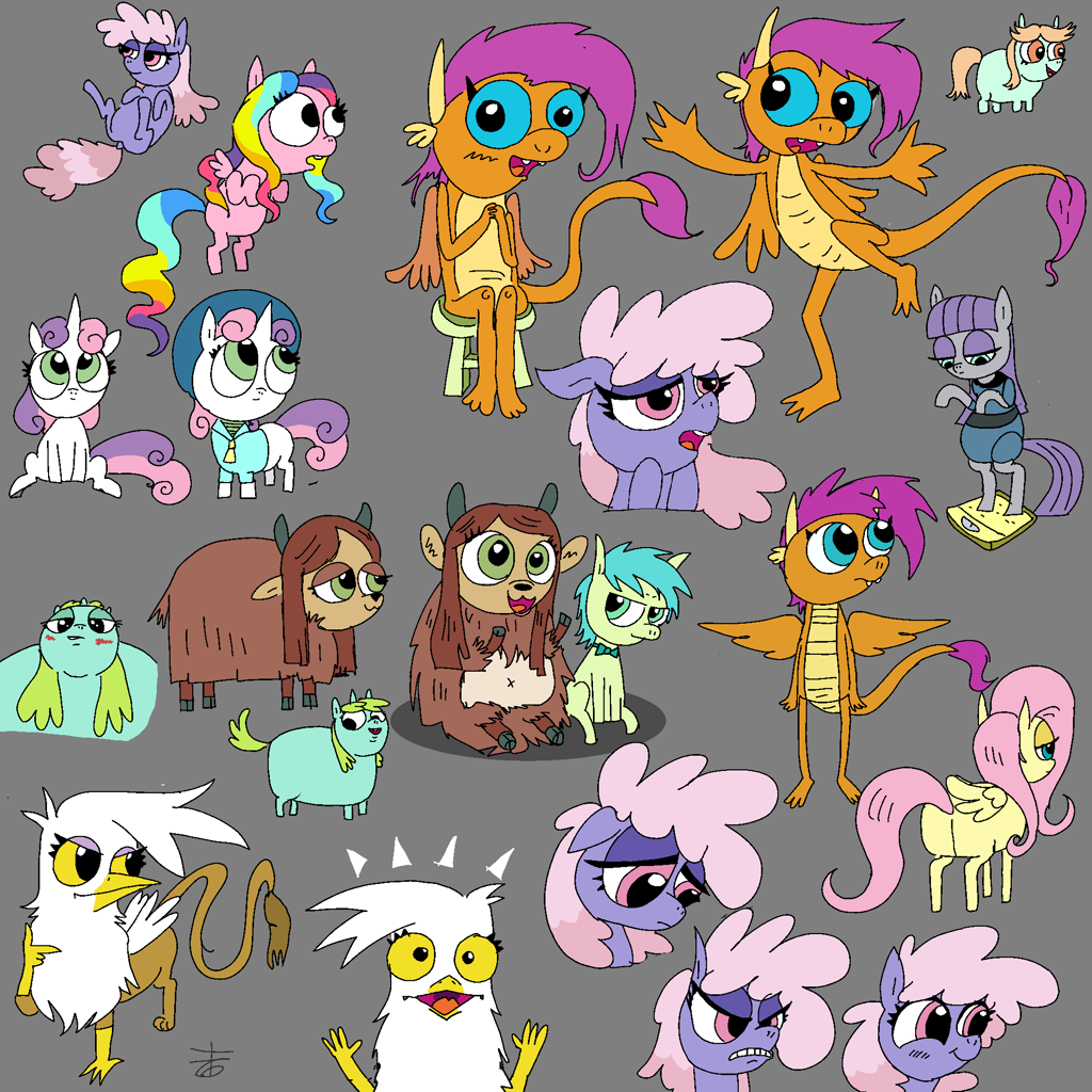 #3796663 - safe, artist:unimaginable consequences, fluttershy, gilda ...