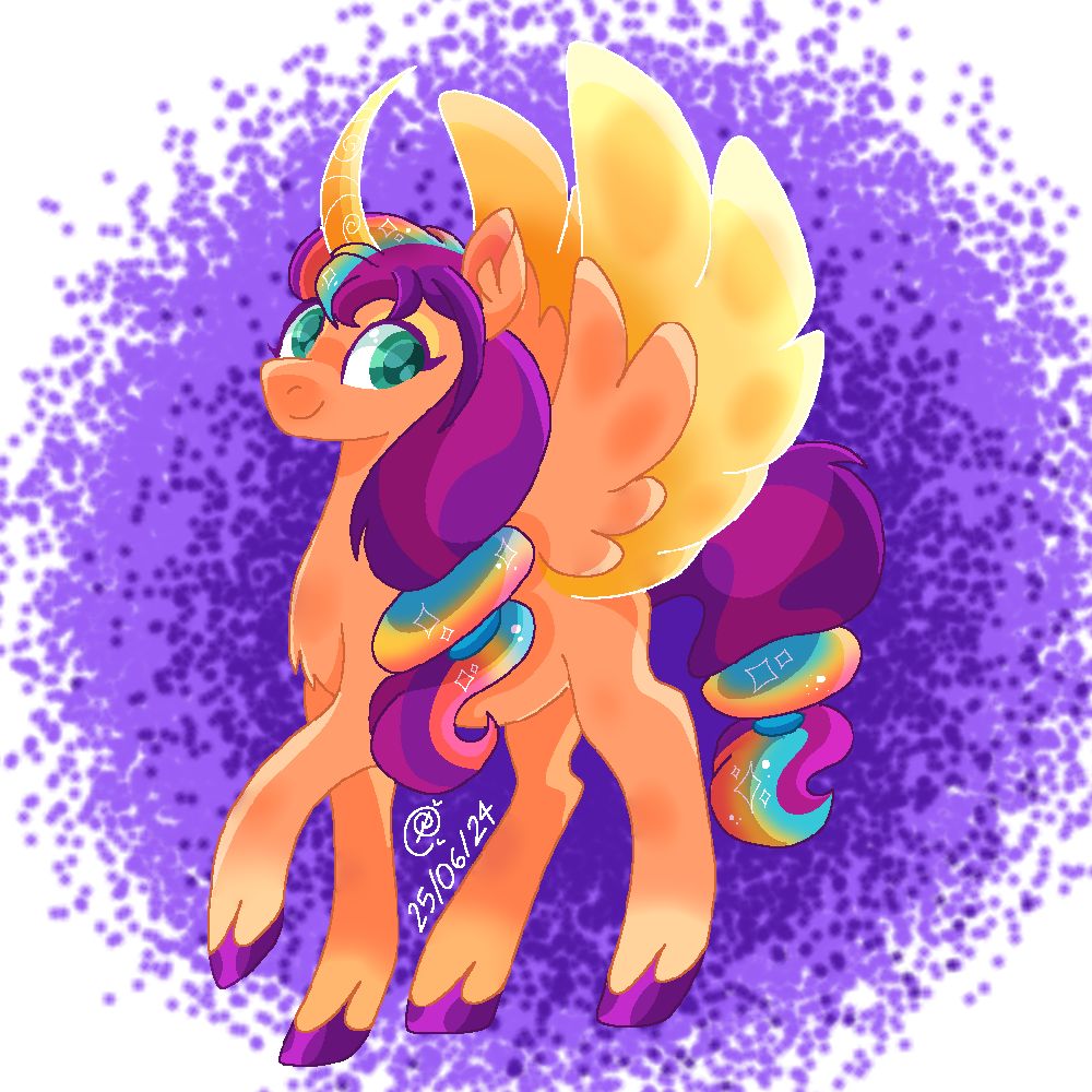 #3824486 - safe, artist:diamantinatina, sunny starscout, alicorn, earth ...