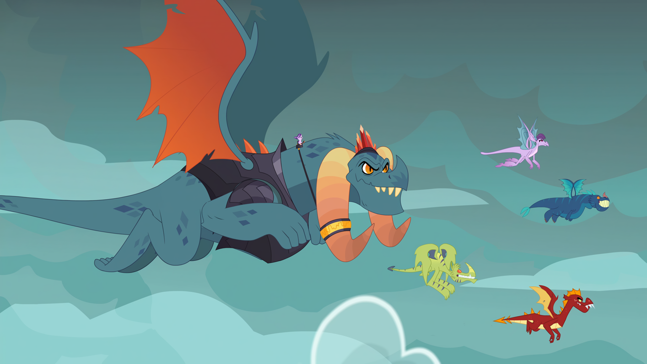 #3824602 - safe, screencap, dragon lord torch, garble, prominence ...