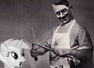 #118386 - semi-grimdark, lyra heartstrings, human, pony, unicorn, adolf ...