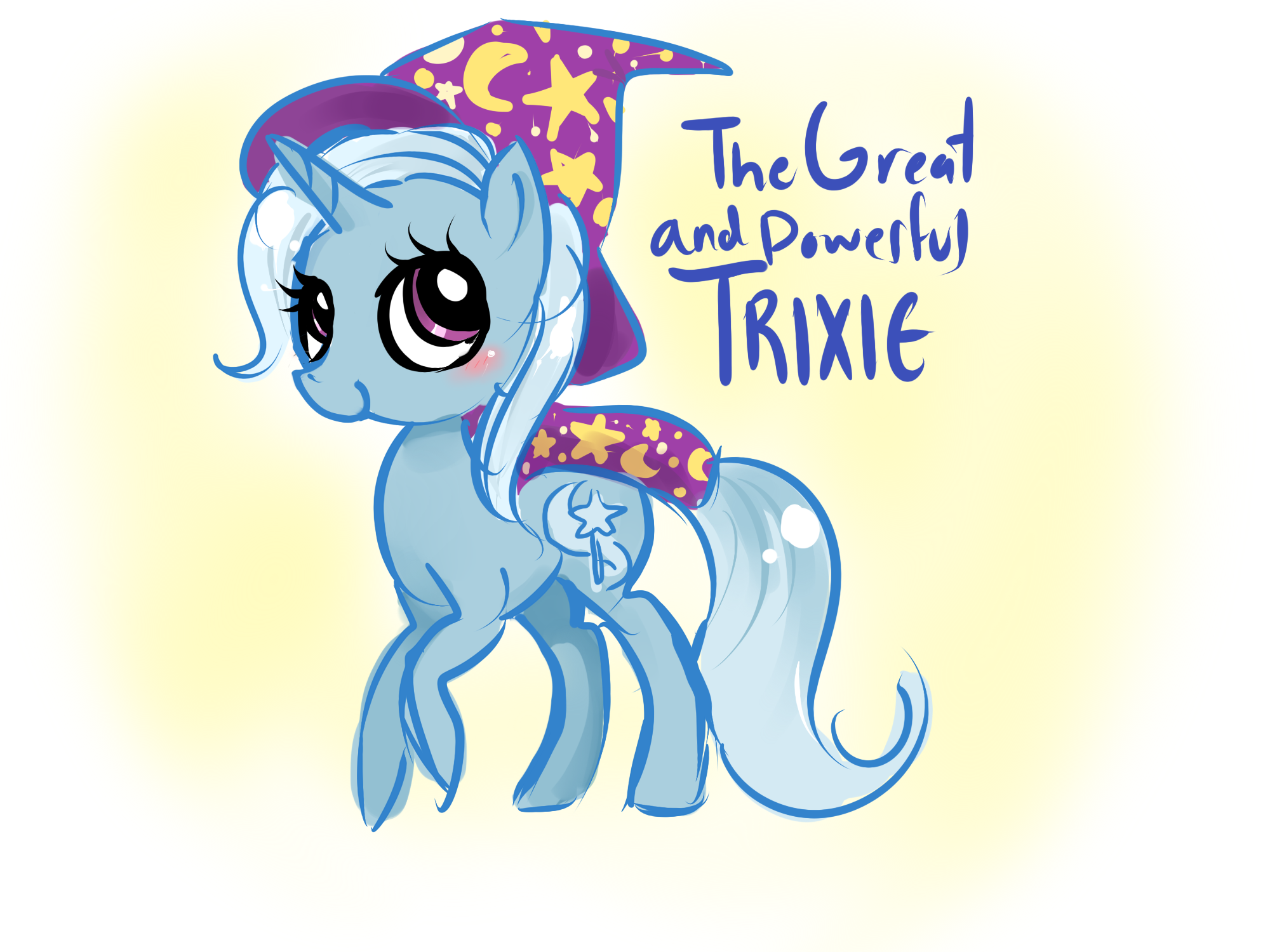 #119921 - safe, artist:geekpony, trixie, g4, blushing, cute, smiling ...
