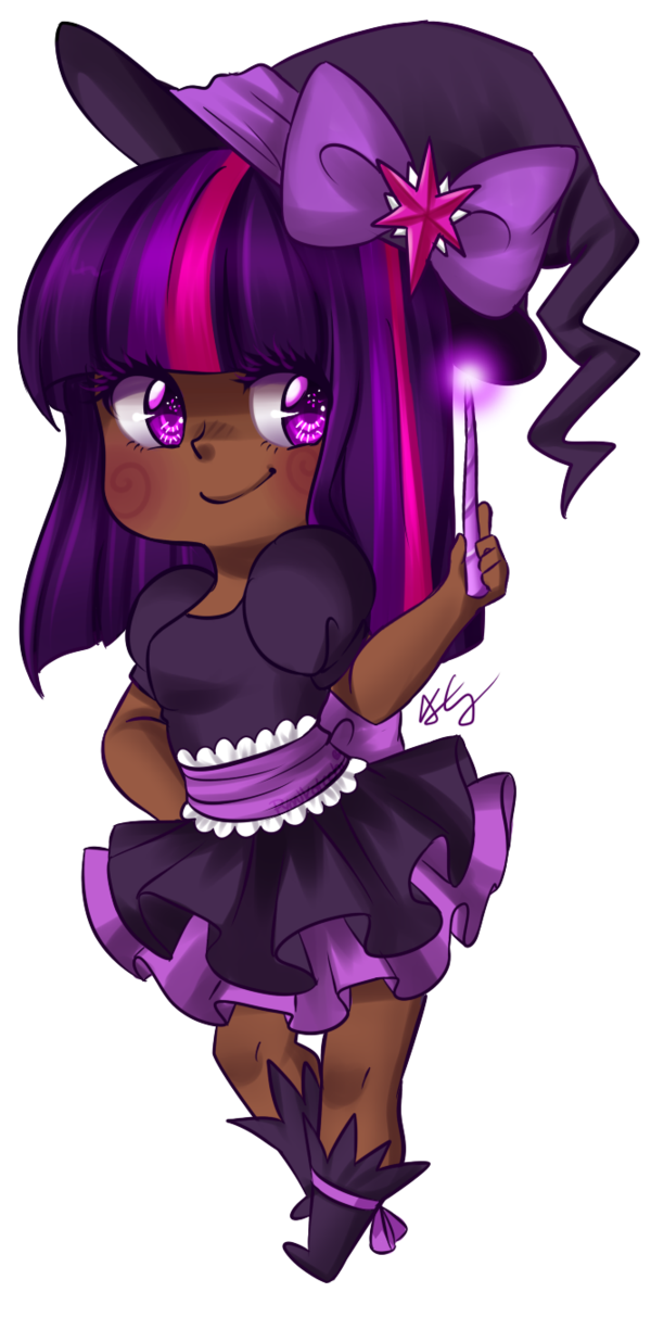 #124280 - safe, artist:pyonkotcchi, twilight sparkle, human, dark skin ...
