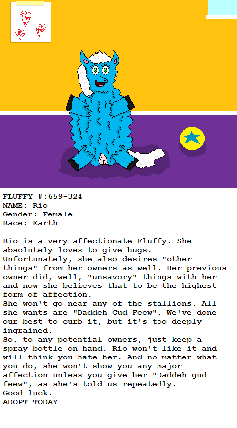 #124905 - questionable, artist:fortune, fluffy pony, adoption, text ...