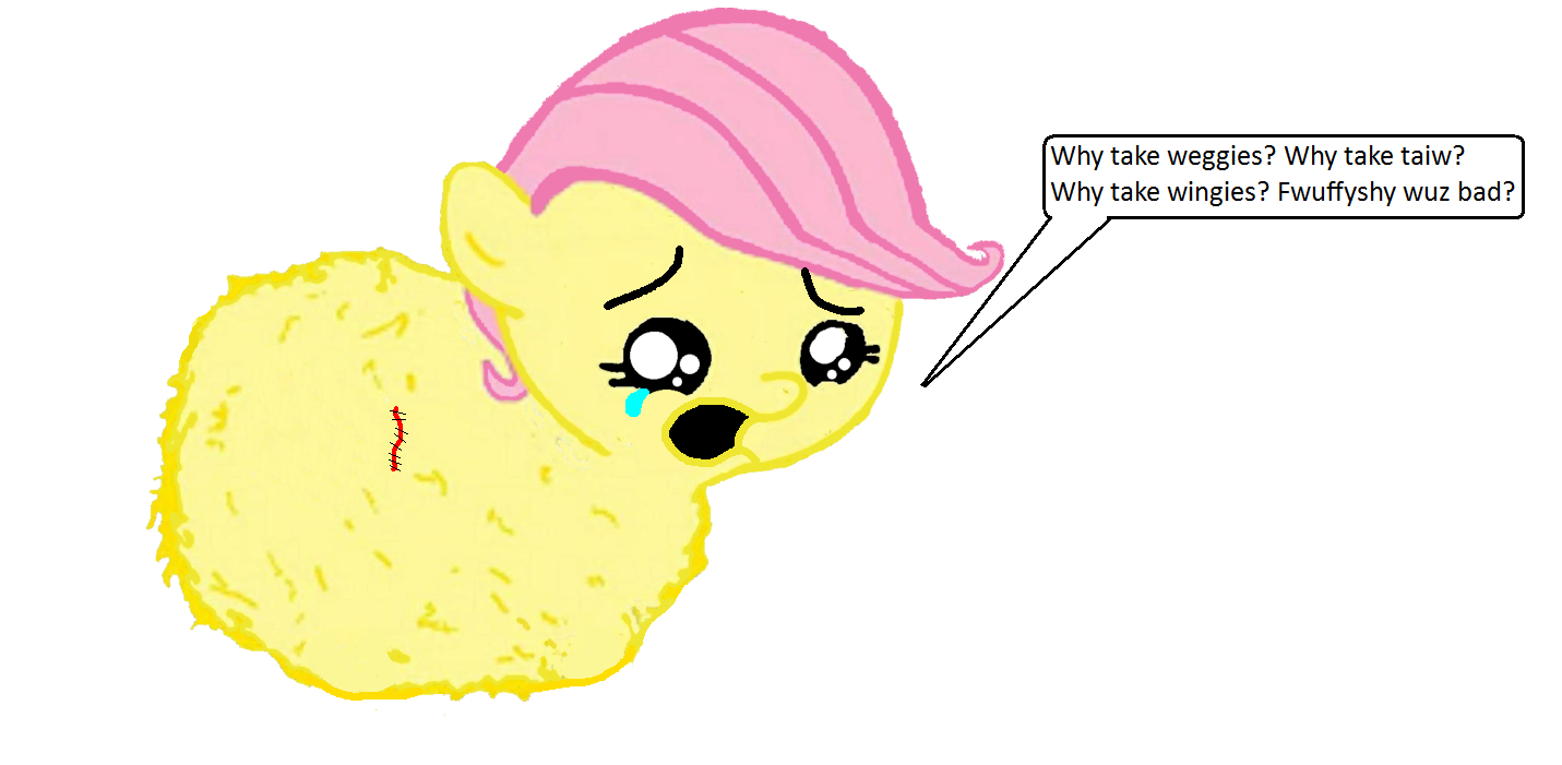 #124939 - grimdark, fluttershy, fluffy pony, g4, fluffy pony grimdark ...