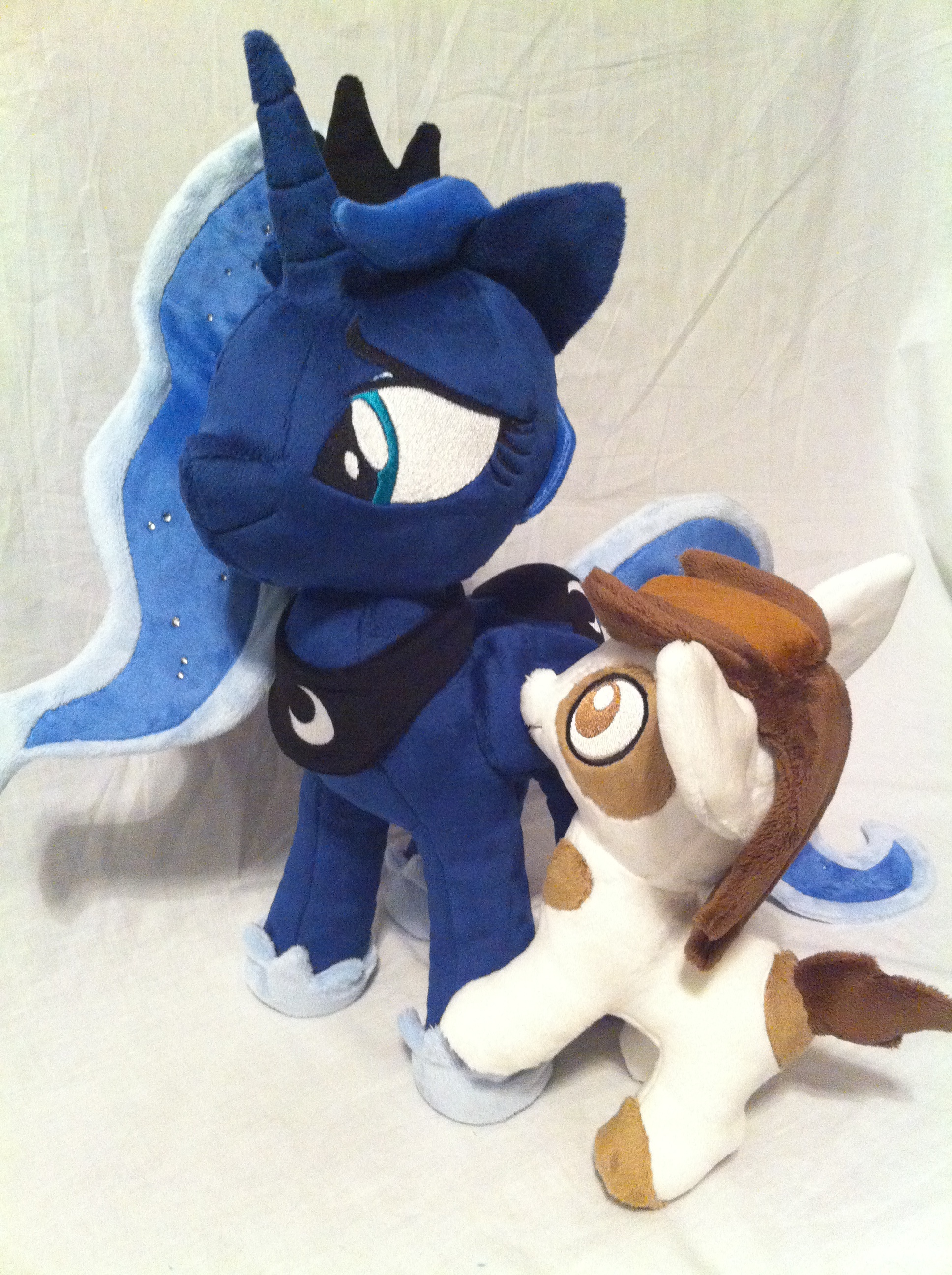 #114107 - safe, artist:planetplush, pipsqueak, princess luna, pony, irl ...