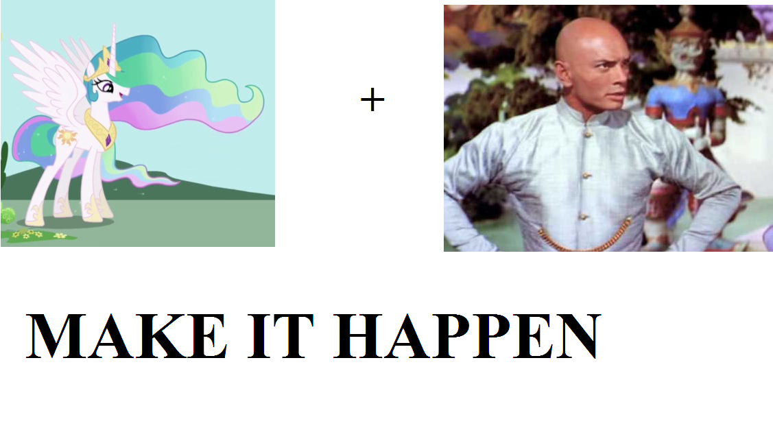 #138572 - safe, princess celestia, all caps, exploitable meme, make it ...