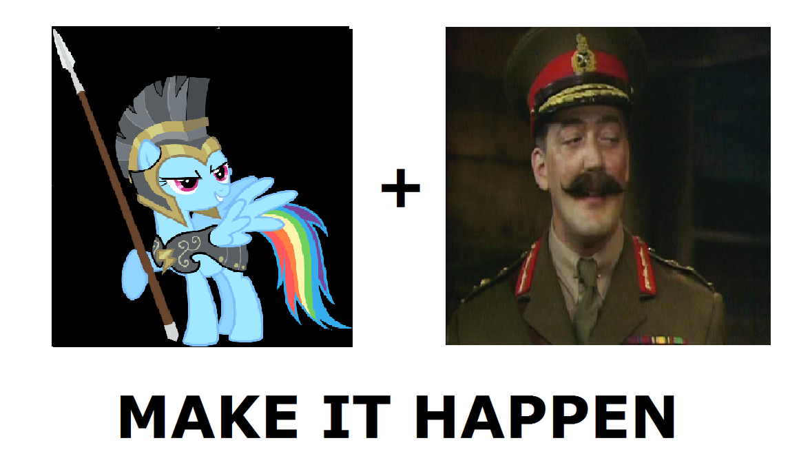 #149710 - safe, commander hurricane, rainbow dash, all caps, blackadder ...