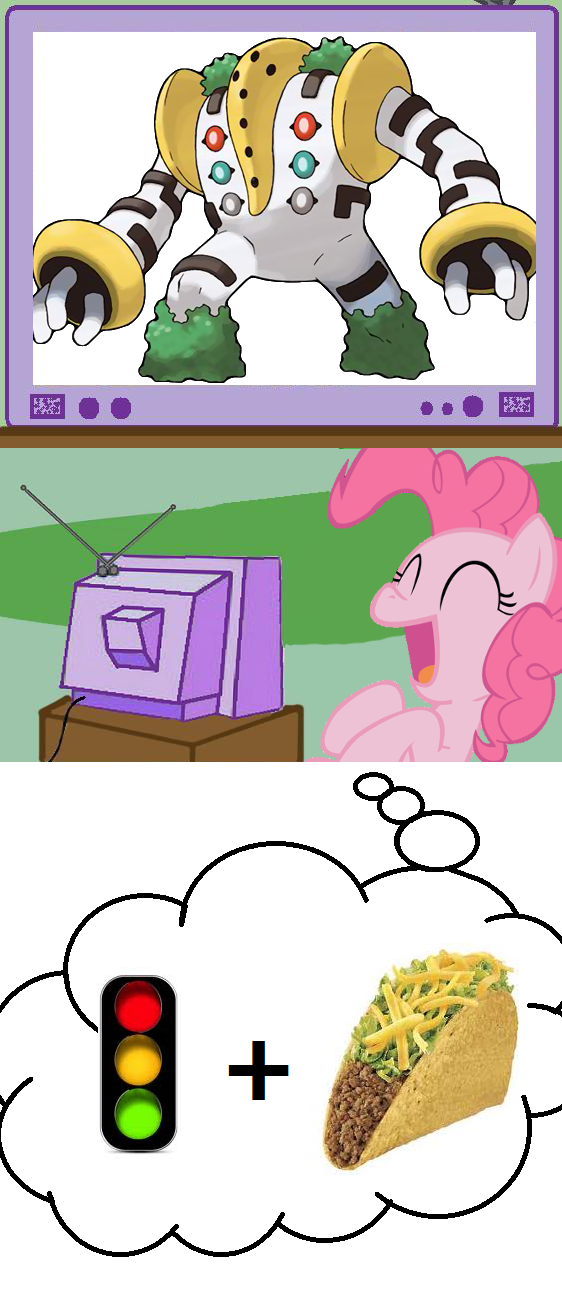 #139674 - safe, pinkie pie, regigigas, exploitable meme, meme, pokémon ...