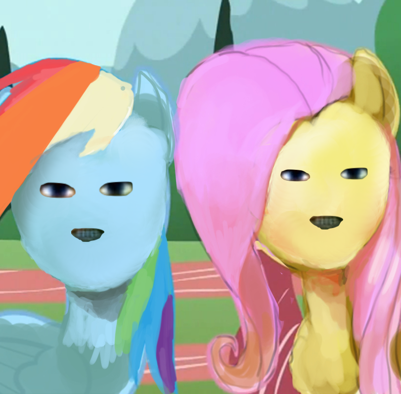 #162246 - safe, fluttershy, rainbow dash, pony, g4, ben, ben drowned ...