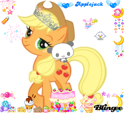 #163249 - safe, applejack, animated, blingee, exploitable meme, female ...