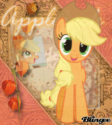 #163253 - safe, applejack, animated, blingee, exploitable meme, female ...