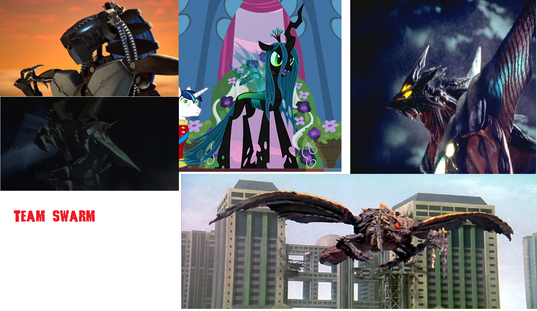 #144491 - safe, queen chrysalis, kaiju, bionicle, crossover, gamera ...