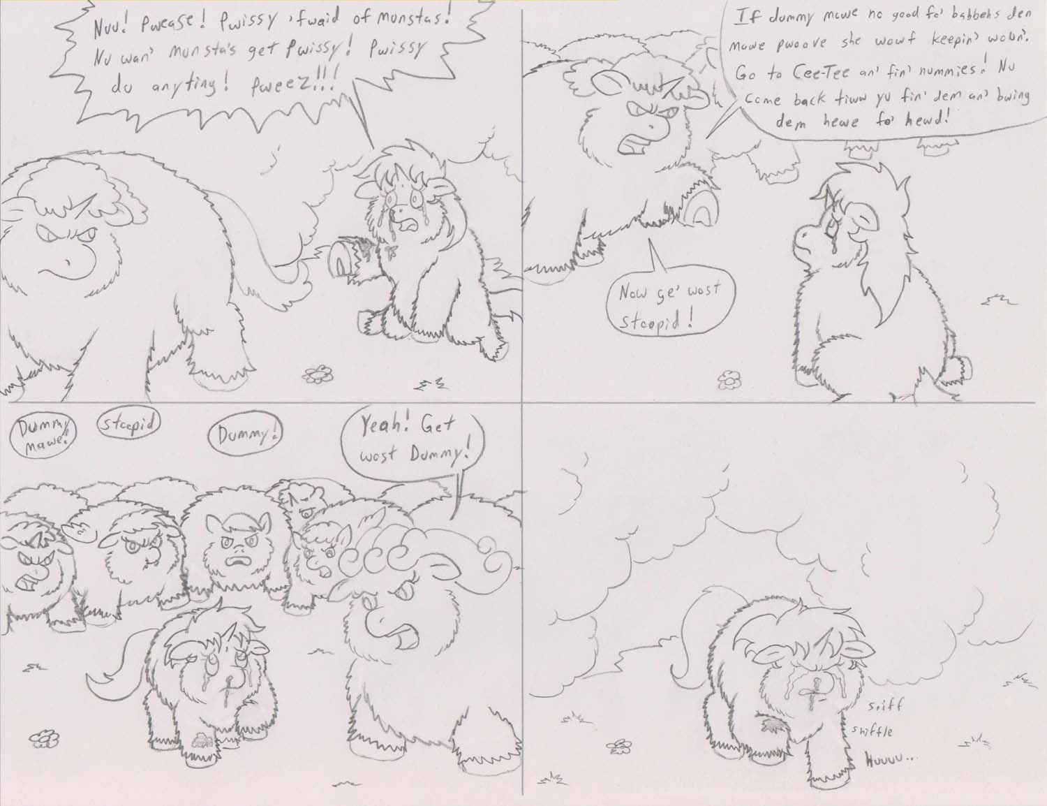 #181368 - safe, artist:santanon, fluffy pony, crying, smarty friend ...