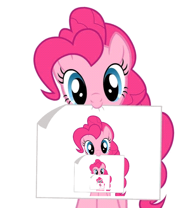 #183517 - safe, pinkie pie, animated, droste effect, female, infinity, pinkception, recursion ...