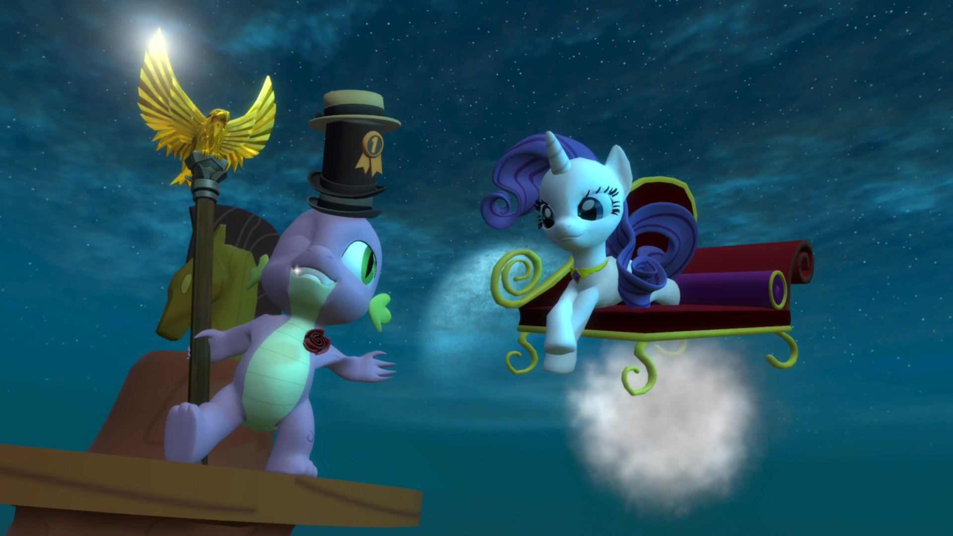 #193510 - safe, rarity, spike, gmod - Derpibooru