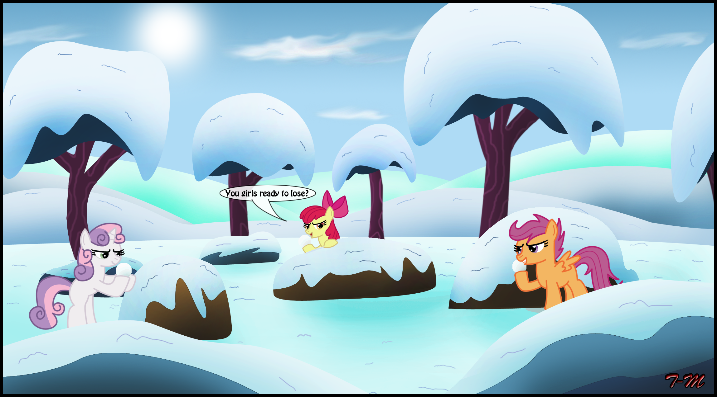 #2784 - safe, artist:toxic-mario, apple bloom, scootaloo, sweetie belle ...