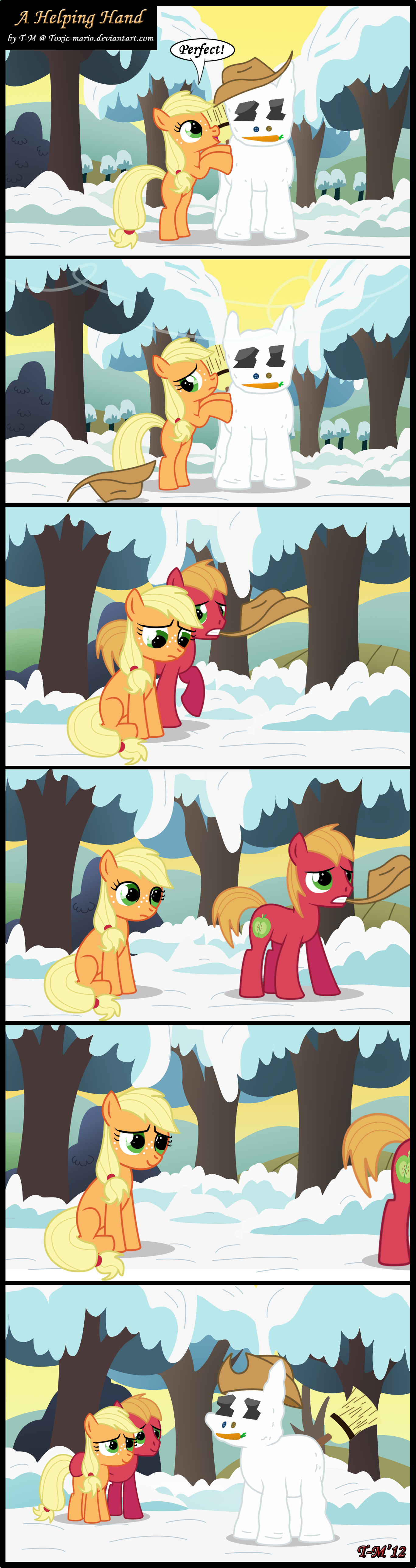 #2822 - safe, artist:toxic-mario, applejack, big macintosh, earth pony ...