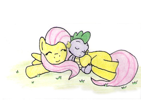 #4913 - safe, artist:bakakawaicosplay0o0, fluttershy, spike, dragon ...