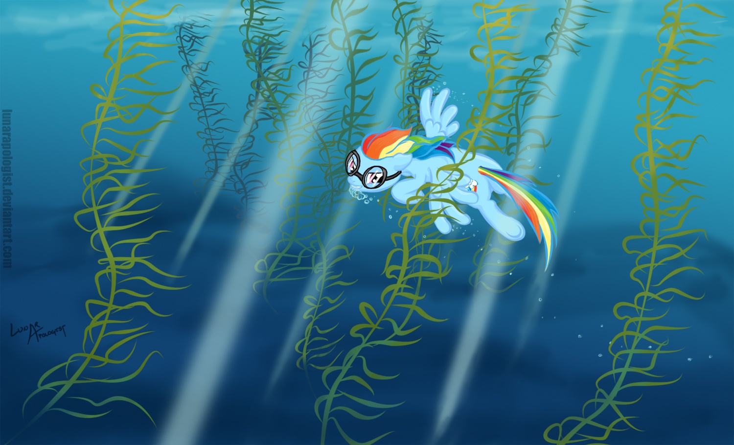 #8039 - safe, artist:lunarapologist, rainbow dash, pegasus, pony ...