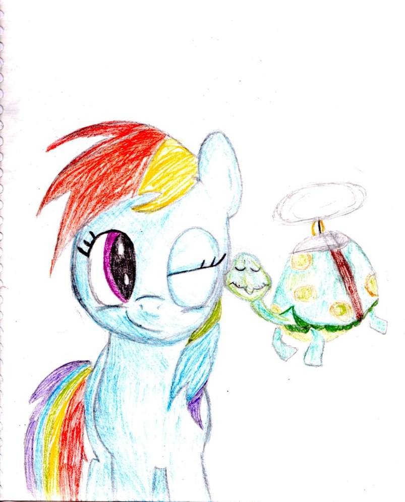 #17377 - artist needed, safe, rainbow dash, tank, pegasus, pony, turtle ...