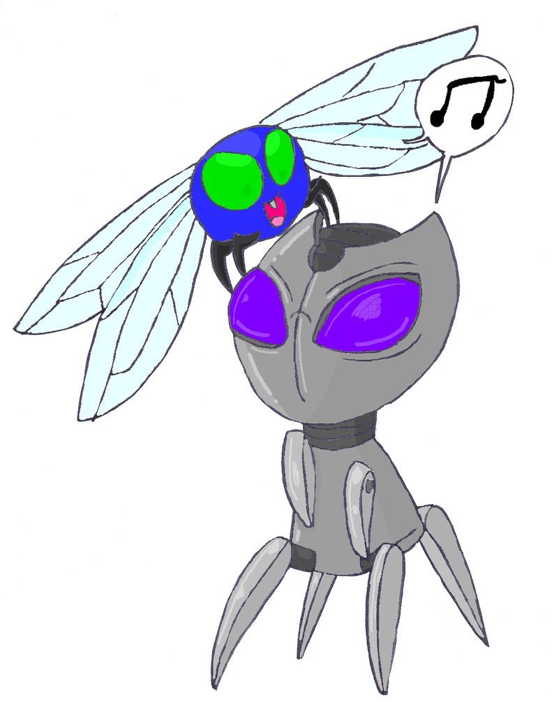 #41015 - safe, artist:large-rarge, parasprite, crossover, scraplet ...