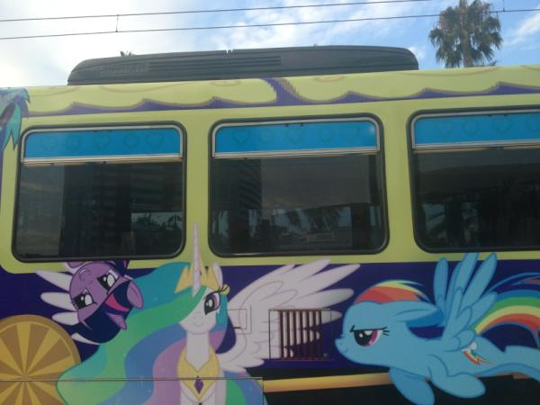 #46499 - safe, princess celestia, rainbow dash, twilight sparkle, bus ...