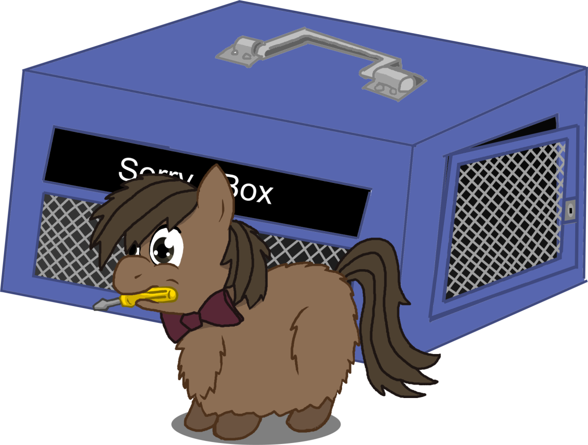 #46528 - safe, artist:fluffsplosion, fluffy pony, doctor who, sorry box ...