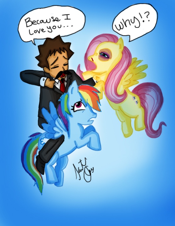 #72341 - artist needed, semi-grimdark, fluttershy, rainbow dash, human ...