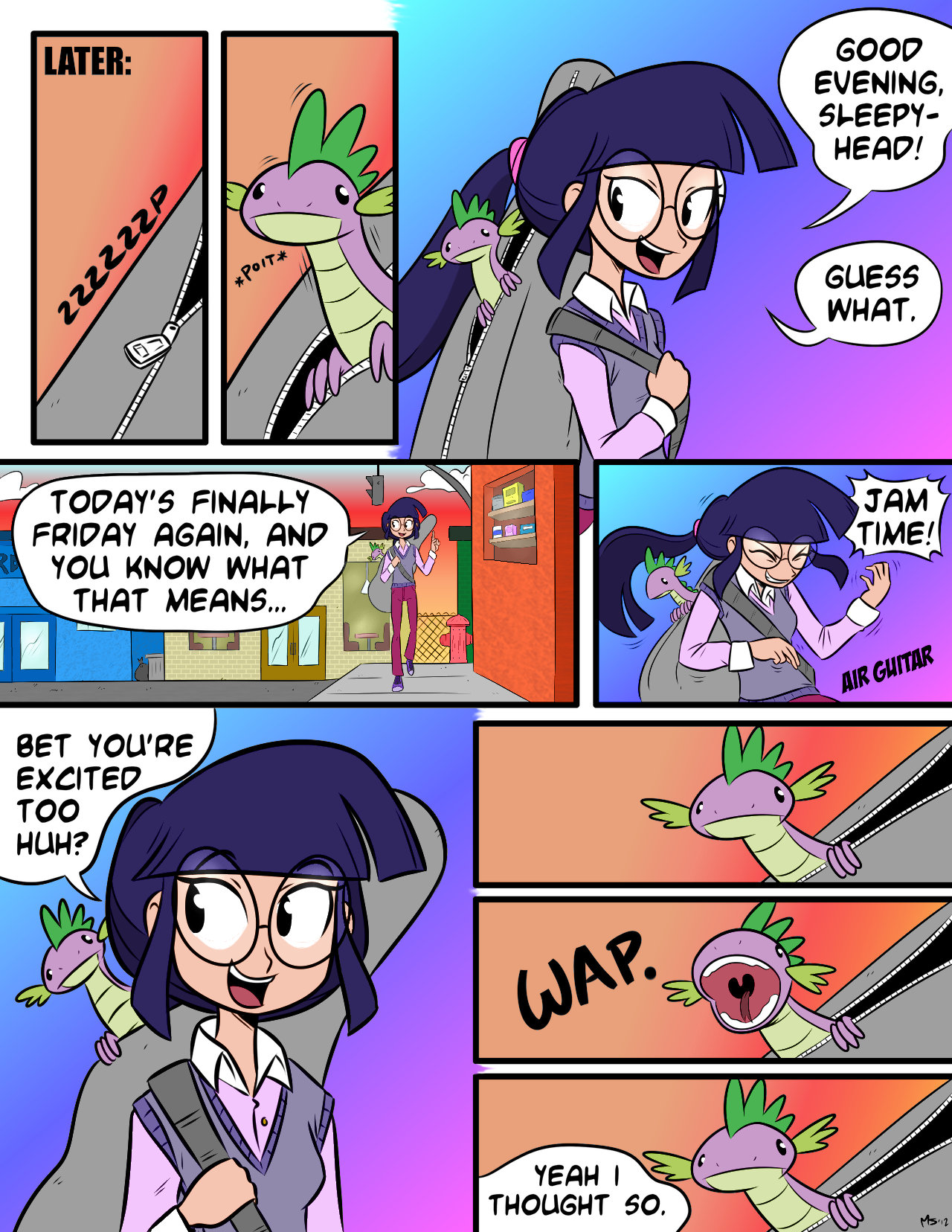 #81591 - safe, artist:megasweet, artist:trelwin, spike, twilight ...