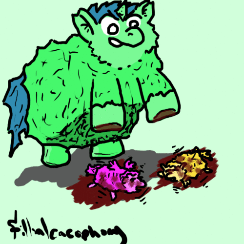 #68276 - grimdark, artist:fillialcacophony, fluffy pony, animated ...