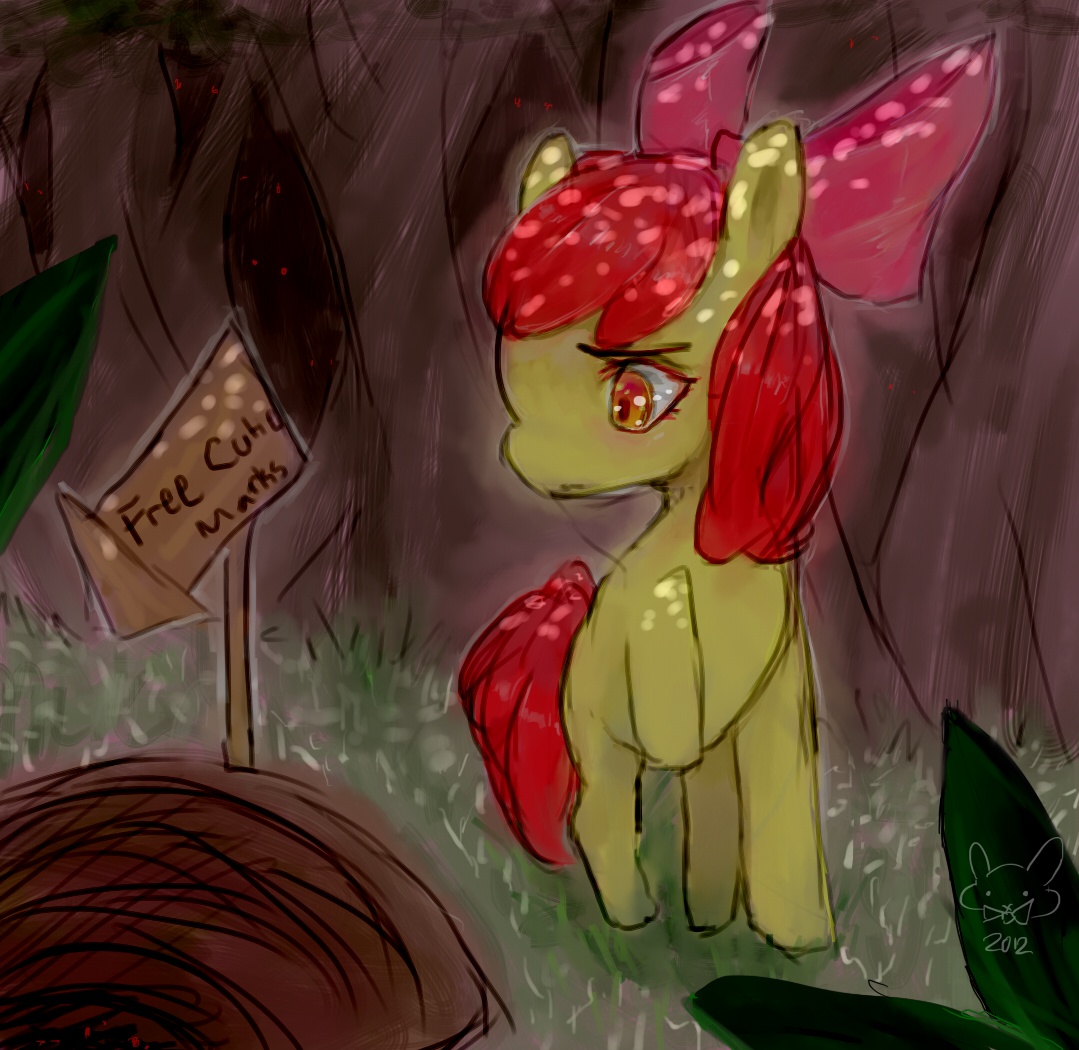 #101077 - safe, artist:lululu130, apple bloom, earth pony, pony, female ...