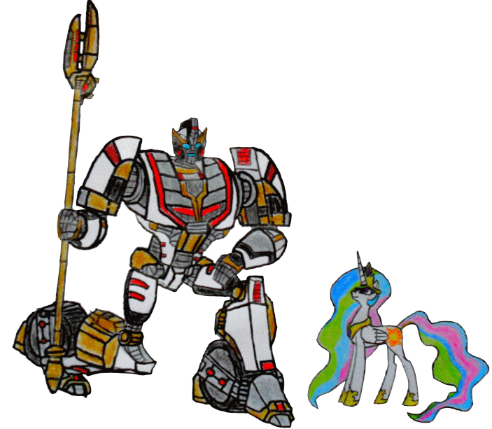 #104393 - artist needed, source needed, safe, princess celestia, crossover, sentinel zeta prime ...