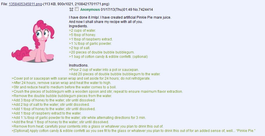 #215038 - questionable, pinkie pie, /mlp/, 4chan, 4chan screencap ...