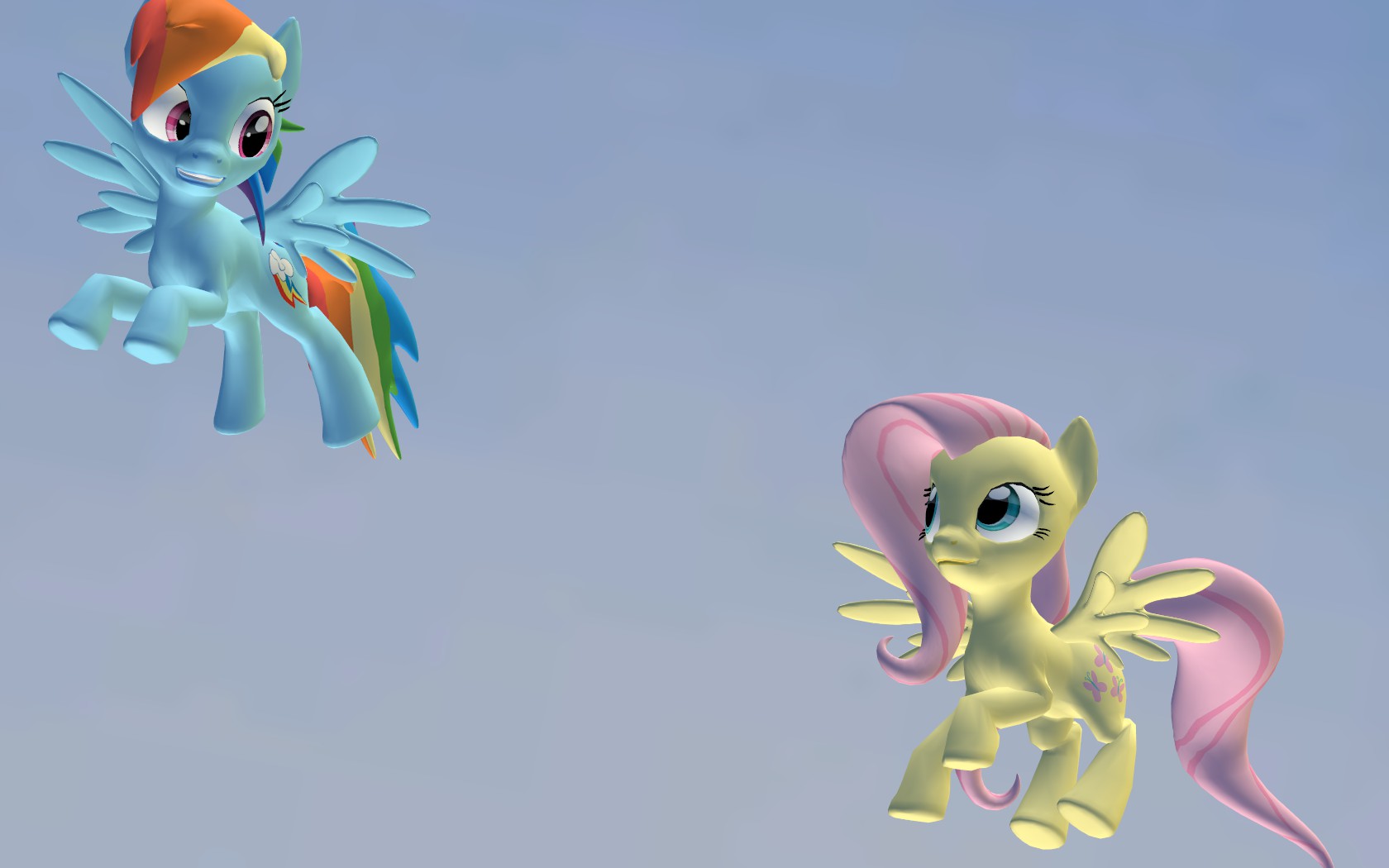 #215146 - safe, fluttershy, rainbow dash, pegasus, pony, gmod - Derpibooru