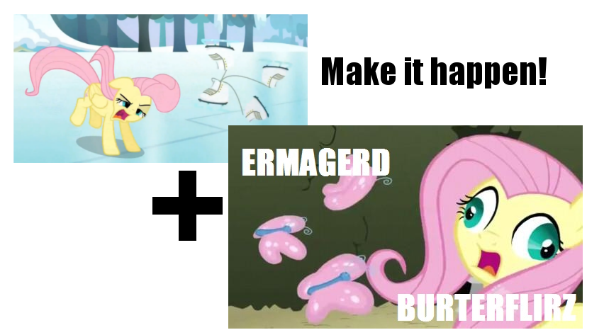 #218543 - safe, fluttershy, keep calm and flutter on, caption ...