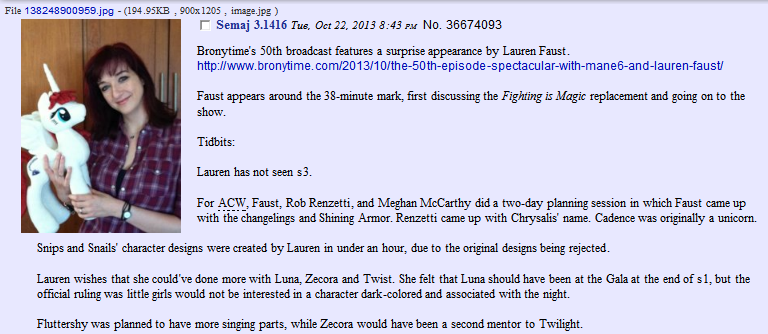 #454633 - safe, lauren faust, meta, ponychan, ponychan screencap, text ...