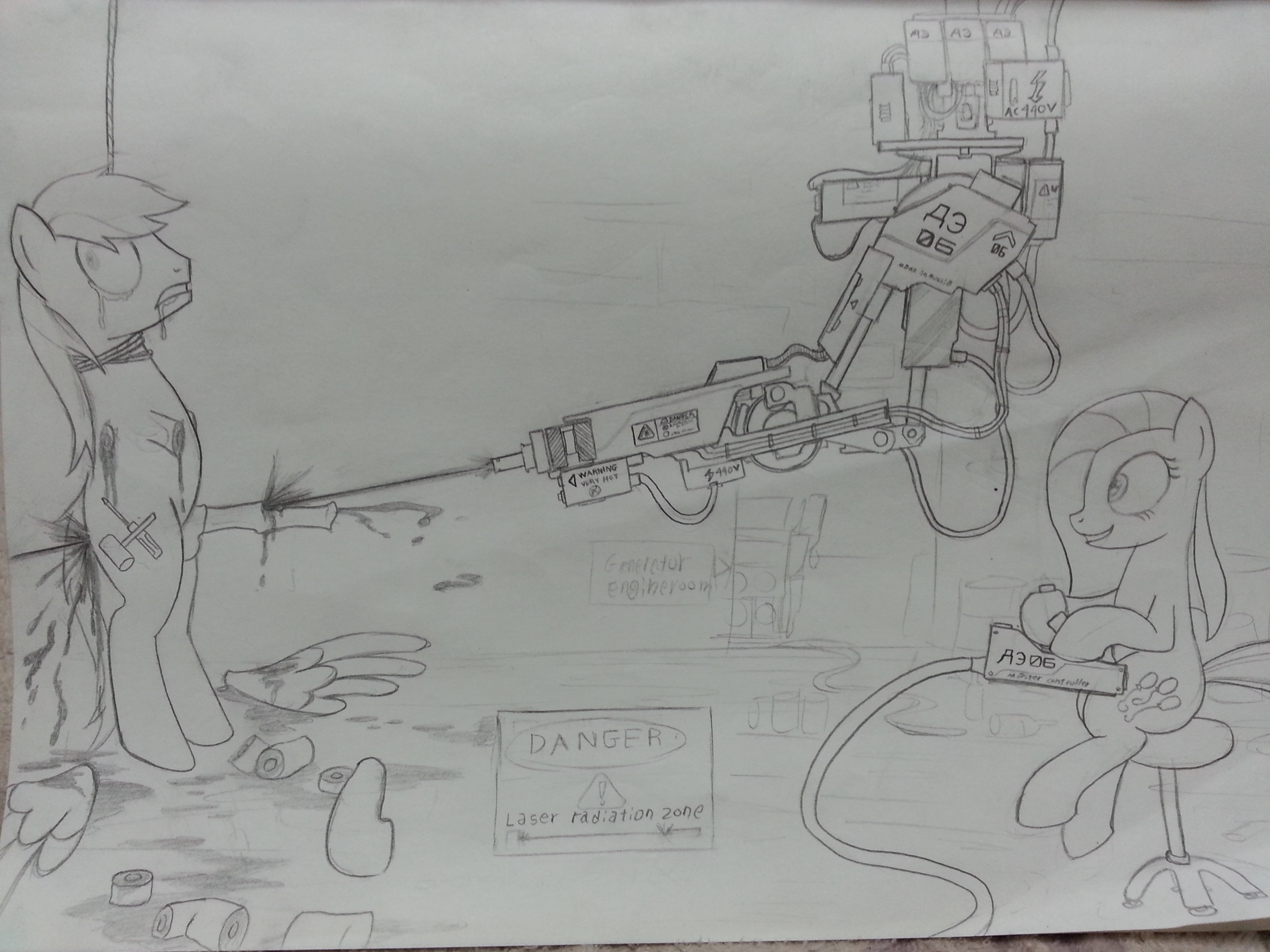 #459458 - explicit, grimdark, grotesque, pinkie pie, oc, fanfic ...