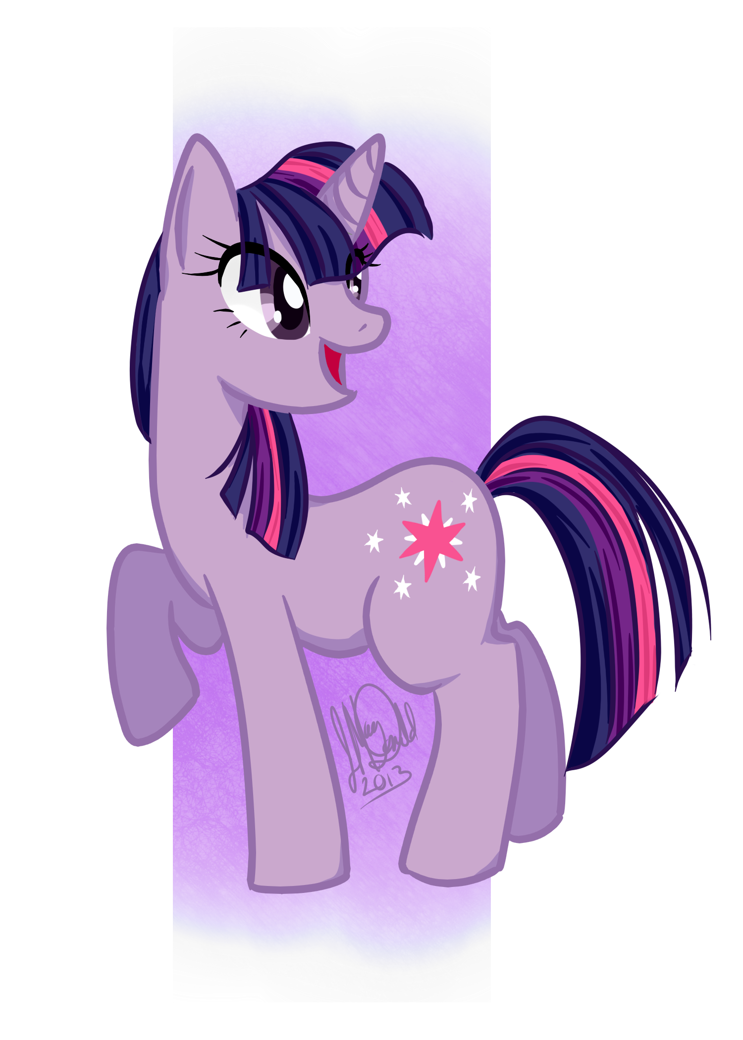 #460827 - safe, artist:jisu-hime, twilight sparkle, pony, unicorn, female, looking back, mare ...